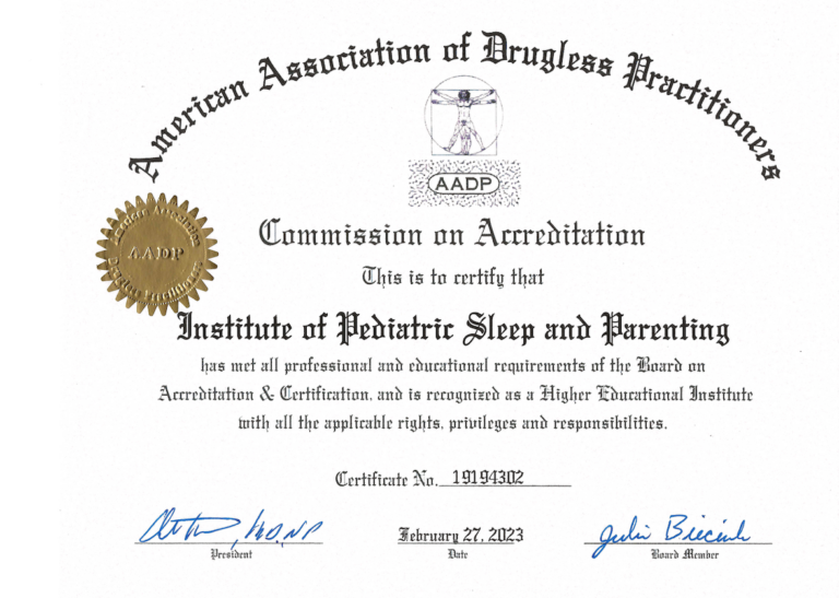 Sleep Consultant Program - Institute of Pediatric Sleep and Parenting