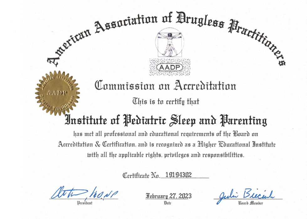 Sleep Consultant Program - Institute of Pediatric Sleep and Parenting